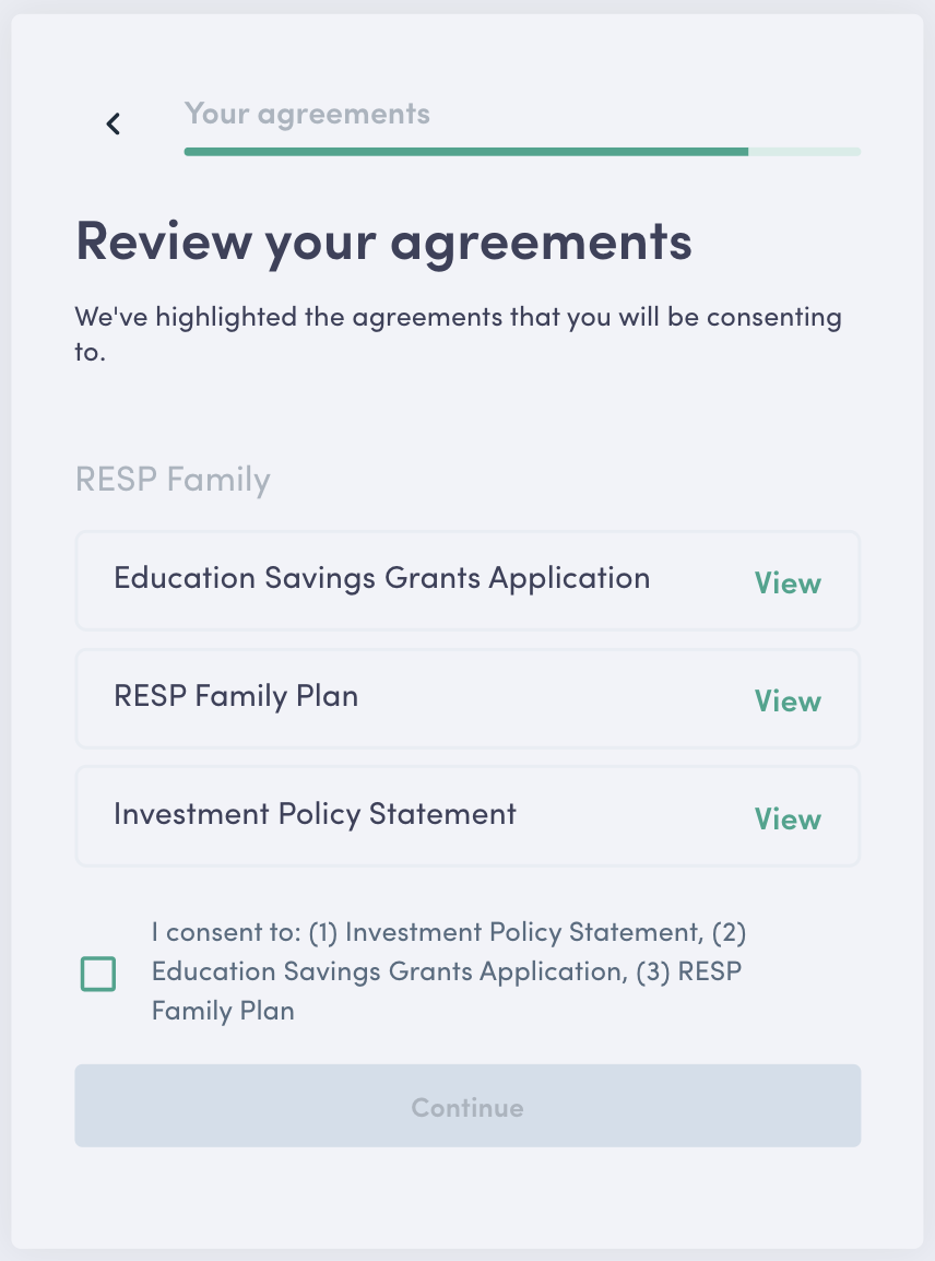 Creating an RESP Account – Manzil