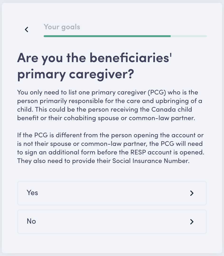 Creating an RESP Account – Manzil